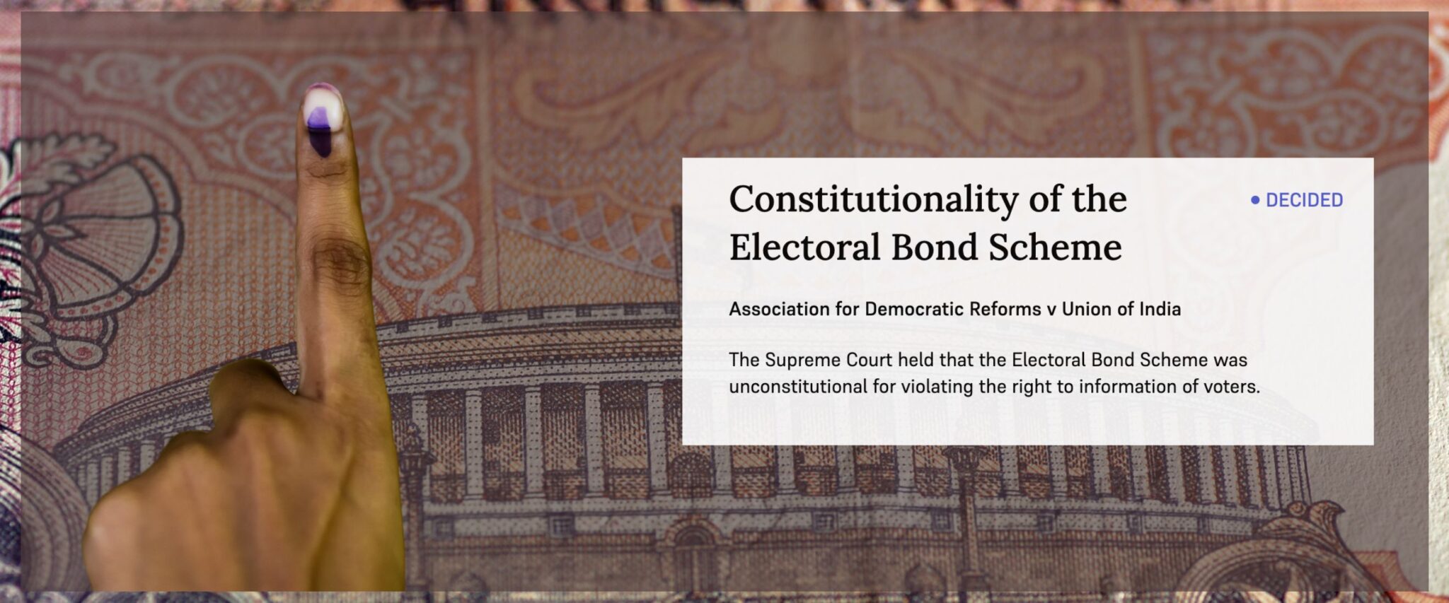 The making and unmaking of the Electoral Bond Scheme: Part 2 - Supreme ...