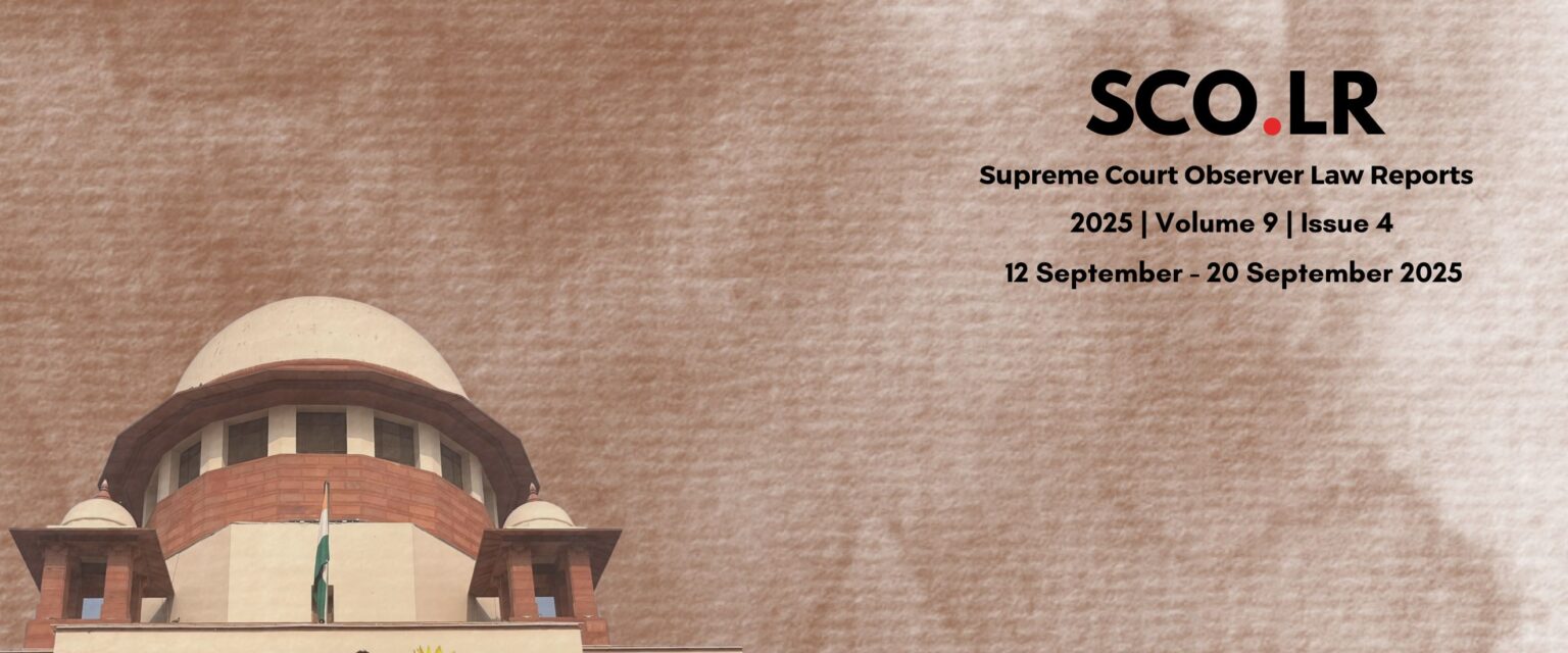 SCO.LR | 2025 | Volume 9 | Issue 4 - Supreme Court Observer