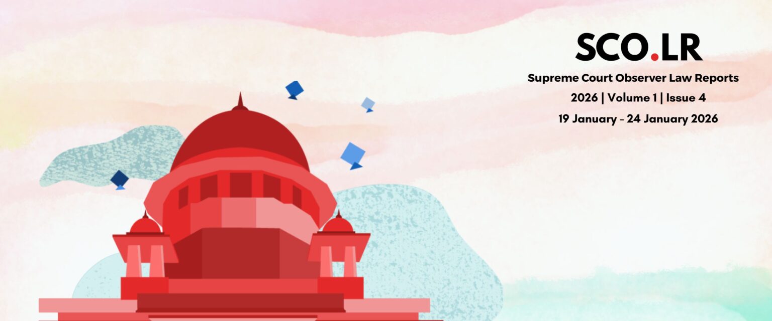 SCO.LR | 2026 | Volume 1 | Issue 4 - Supreme Court Observer